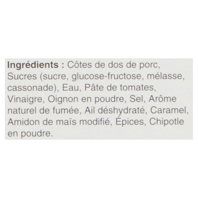 St-Hubert Pork Back Rib Texan Style 625 g - Voilà Online Groceries & Offers