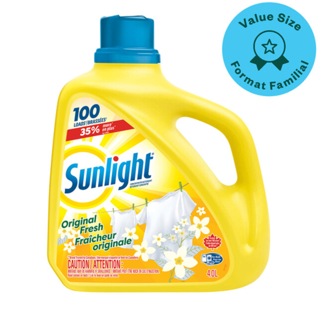 Sunlight Liquid Laundry Detergent Original Fresh 4 L - Voilà Online ...