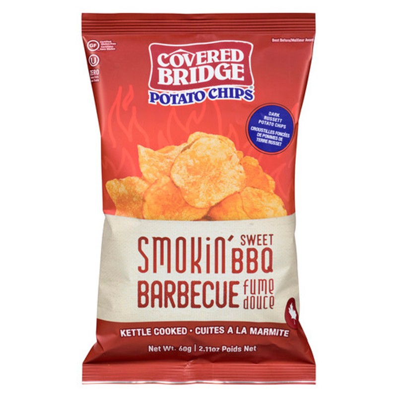 Covered Bridge Potato Chips Smokin' Sweet BBQ 60 g - Voilà Online ...