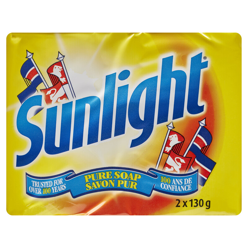 Sunlight Laundry Detergent Bar Soap 2 x 130 g - Voilà Online Groceries ...
