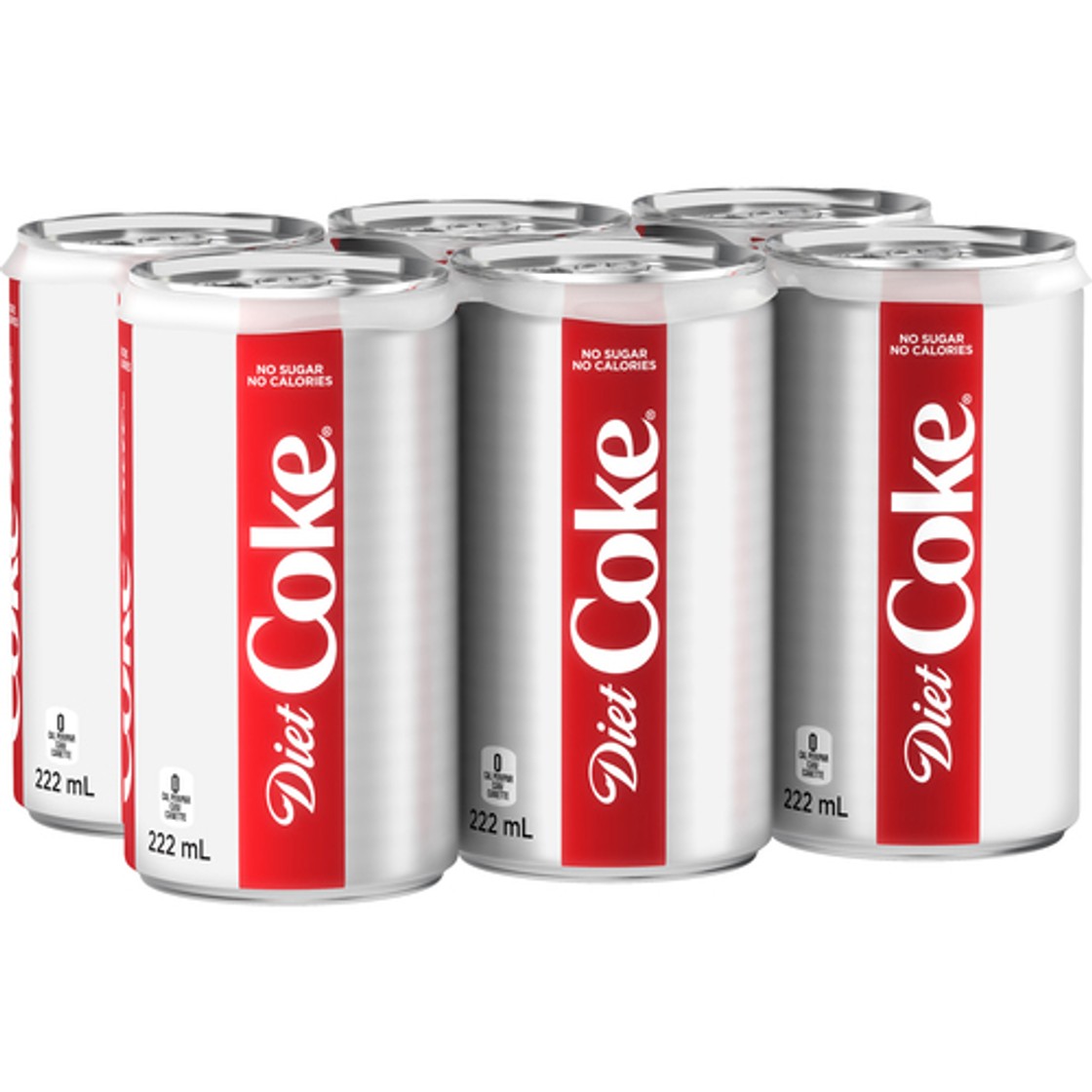 Coca-Cola Diet Coke Soft Drink Mini Sleek 6 x 222 ml (cans) - Voilà ...