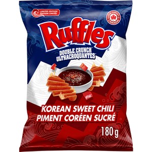 Ruffles Potato Chips Double Crunch Korean Sweet Chili Flavoured 180 g ...