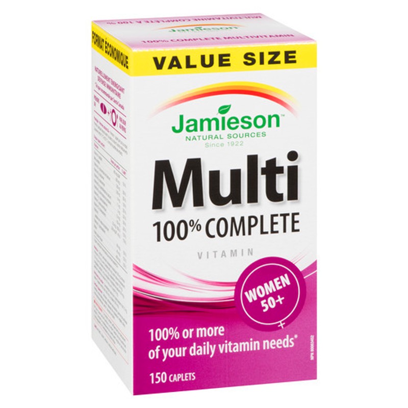 Jamieson Complete Multivitamin Women 50+ Caplets 150 Count - Voilà ...