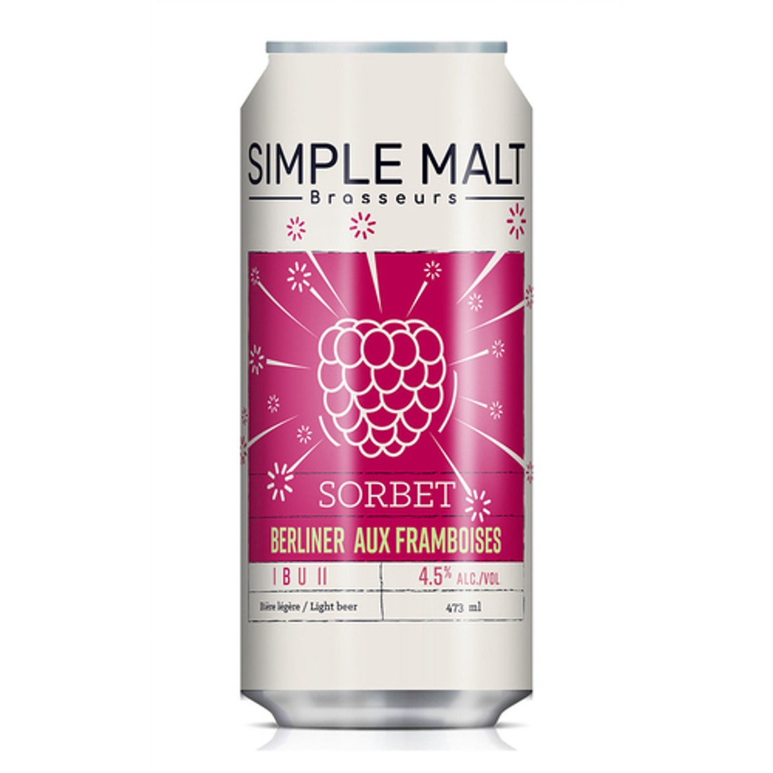 Simple Malt Framboises Sorbet Berliner 4.5% Alcohol 473 ml - Voilà ...