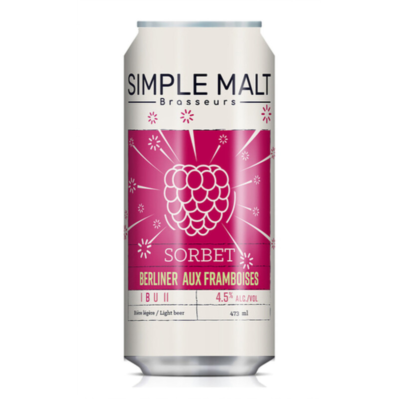 Simple Malt Framboises Sorbet Berliner 4.5% Alcohol 473 ml - Voilà ...