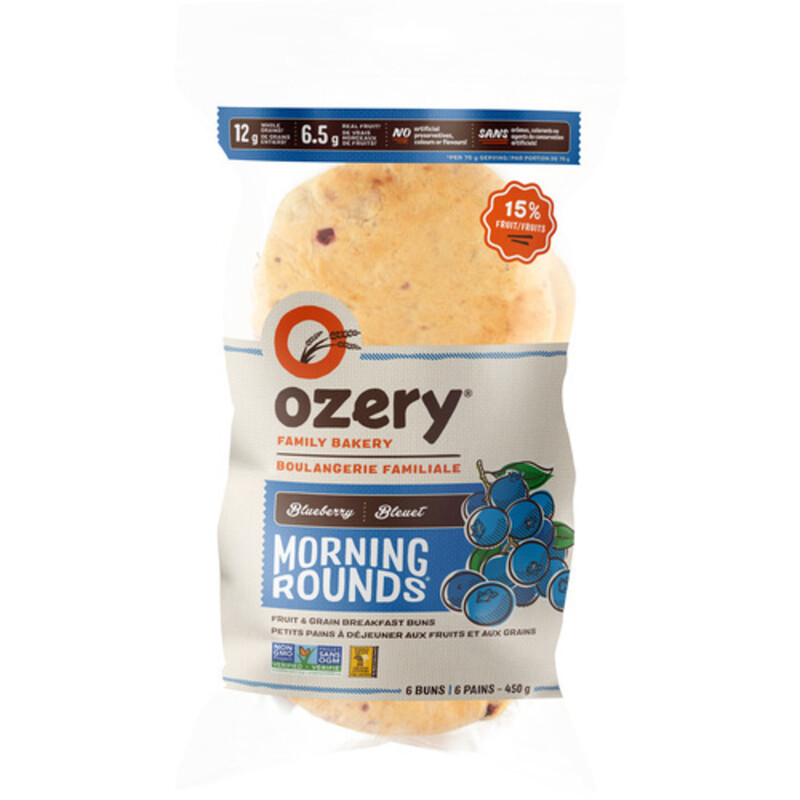 Ozery Bakery Buns Morning Rounds Blueberry 450 g - Voilà Online ...