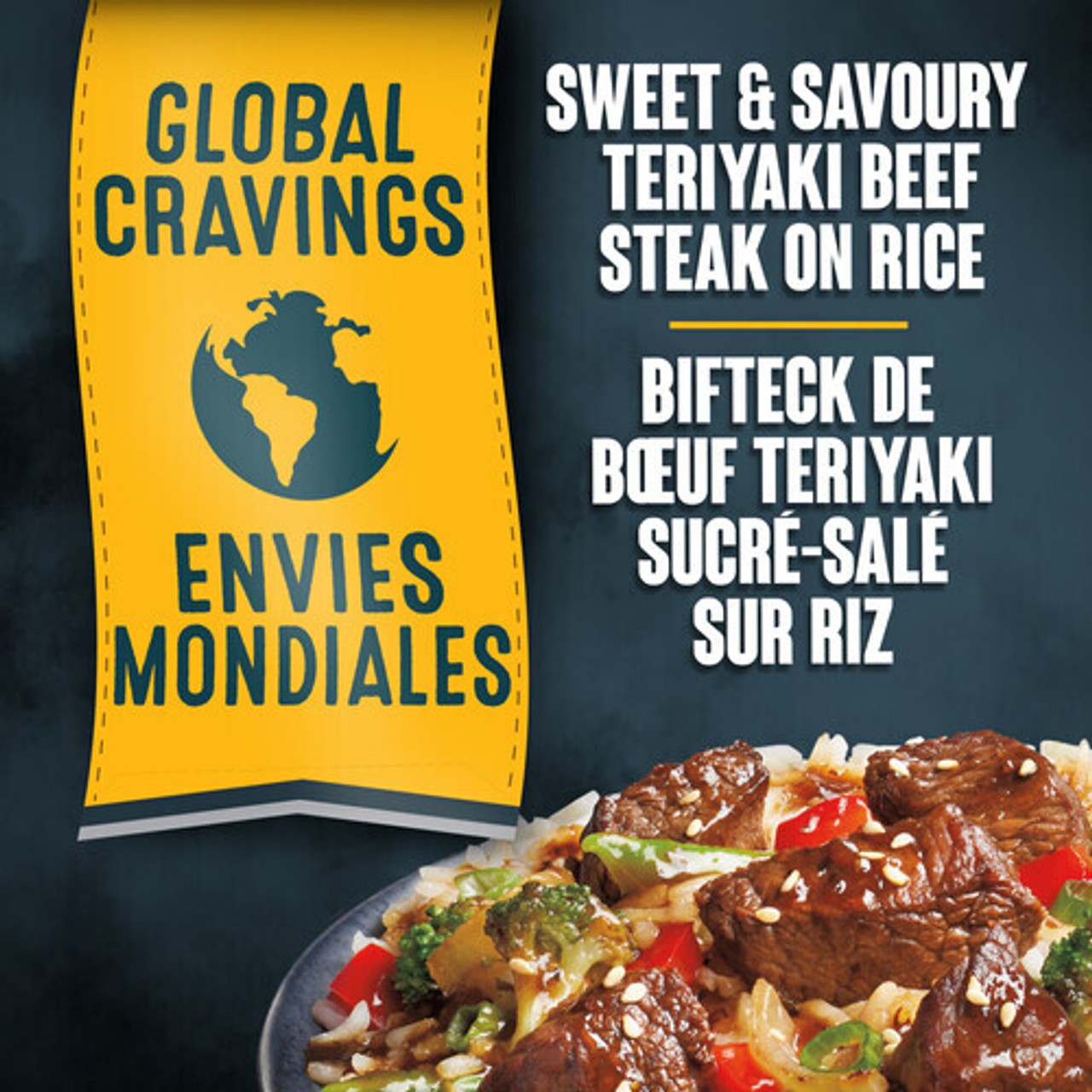 Crave Frozen Sweet & Savoury Teriyaki Beef Steak On Rice 300 g - Voilà ...