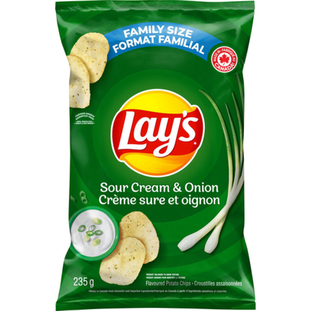 Lay's Potato Chips Sour Cream & Onion 235 g - Voilà Online Groceries ...