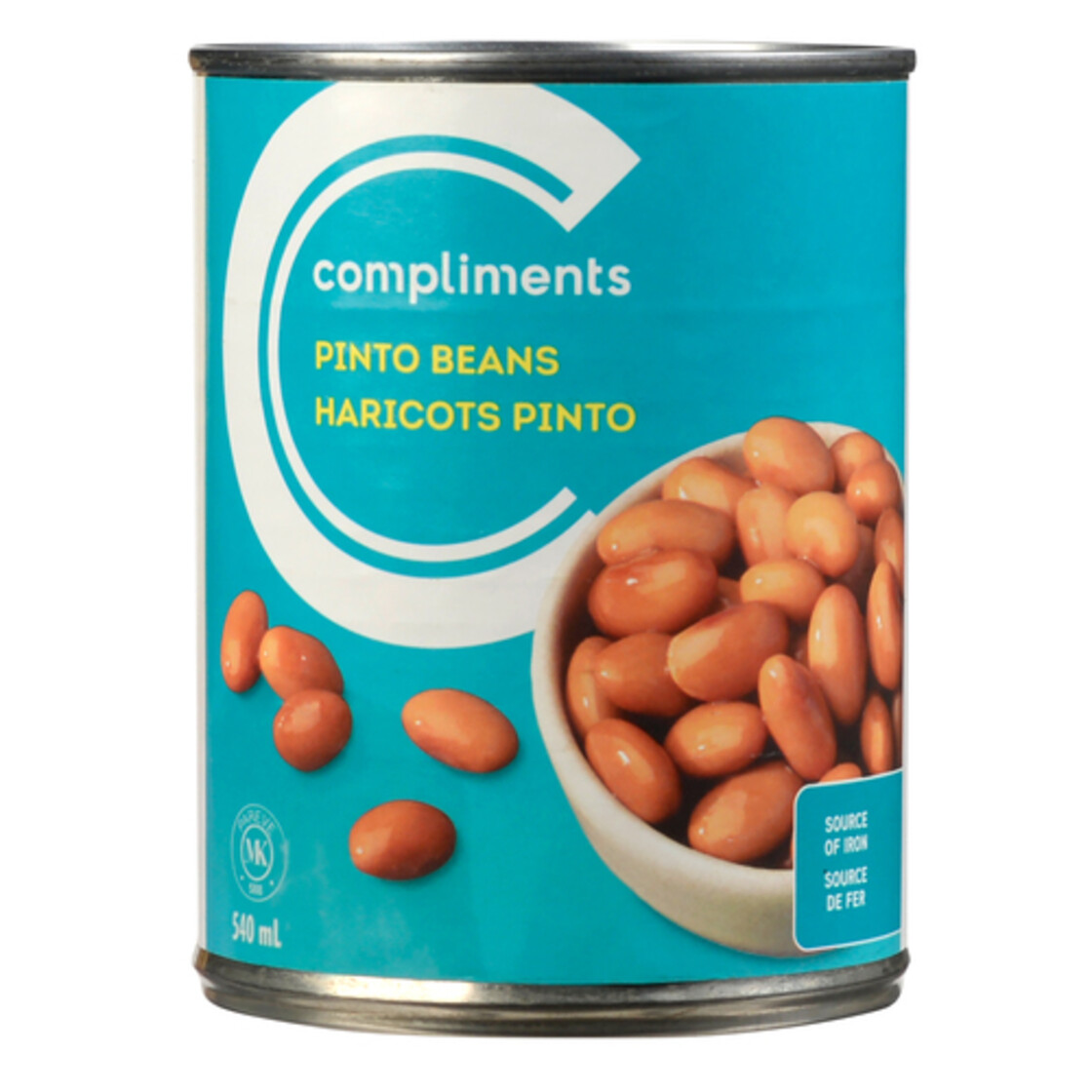 Compliments Beans Pinto 540 ml - Voilà Online Groceries & Offers