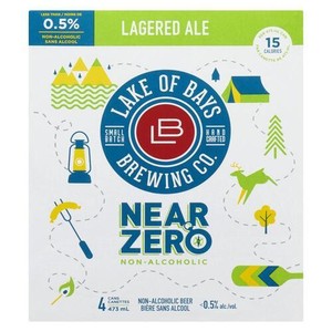 Lake Of Bays Non Alcoholic Beer Lagered Ale Near Zero 4 x 473 ml (cans ...