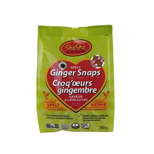 ShaSha Cookies Ginger Snap Spelt 300 g - Voilà Online Groceries & Offers