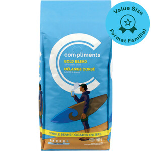 Compliments Coffee Whole Bean Bold Blend 907 g - Voilà Online Groceries ...