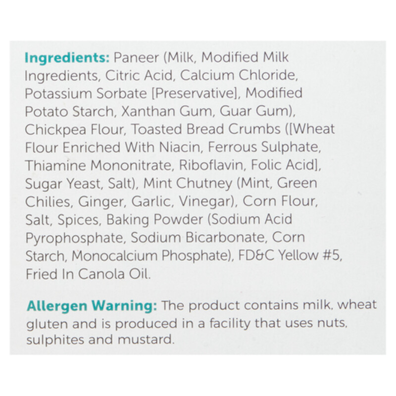 Nanak Frozen Appetizers Pakora Paneer 454 g - Voilà Online Groceries ...