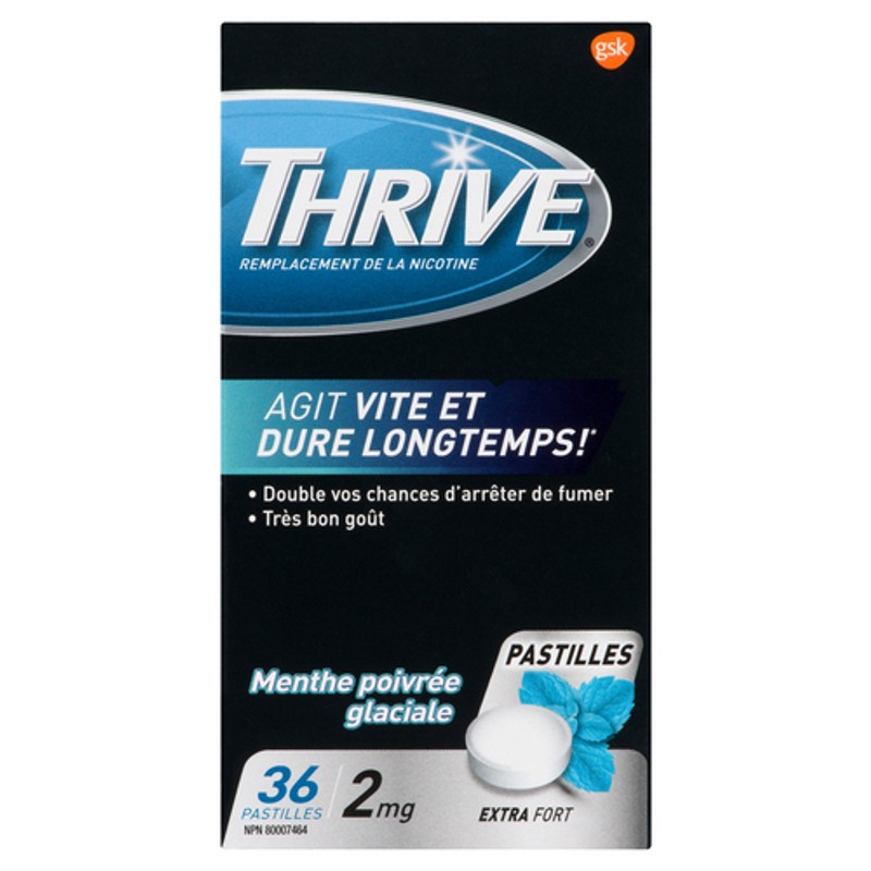 Thrive 2 mg Nicotine Replacement Lozenge Peppermint Chill 36 EA - Voilà ...