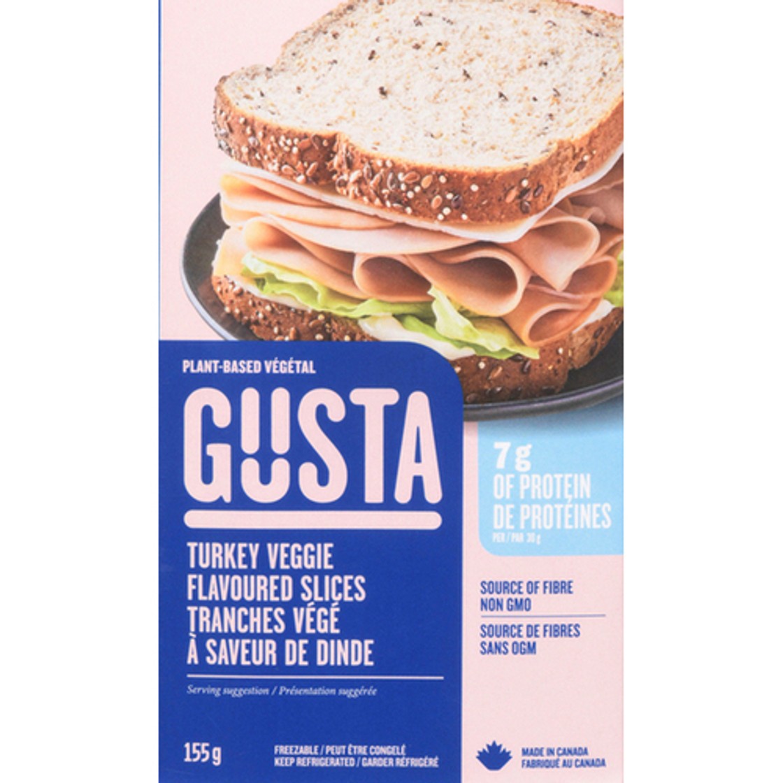Gusta Plant Based Veggie Slices Turkey 155 g - Voilà Online Groceries ...