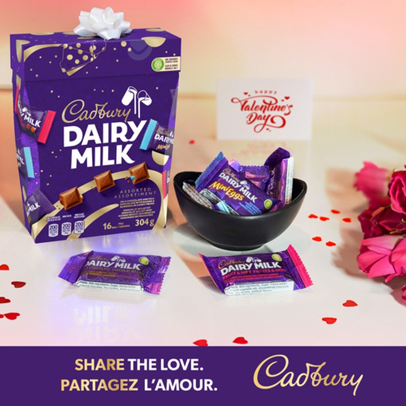 Cadbury Dairy Milk Assorted Gift Box Chocolate Mini Bars 304 g - Voilà ...