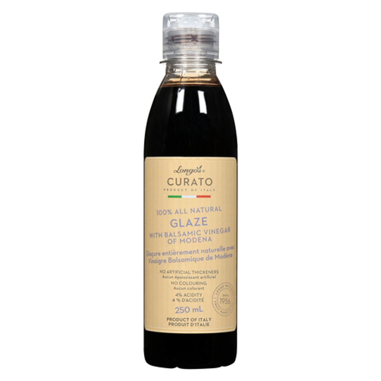 Longo's Curato Balsamic Glaze 100% All Natural 250 ml - Voilà Online ...