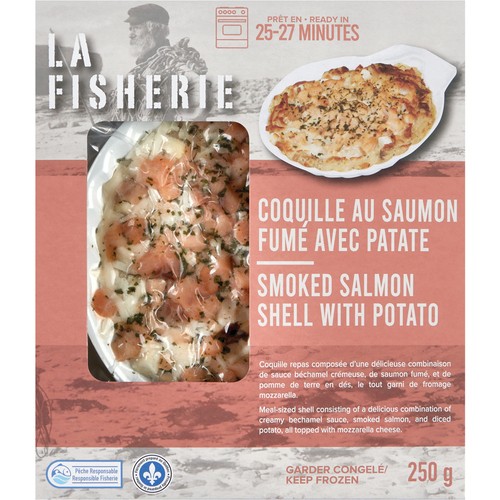 La Fisherie Frozen Smoked Salmon Shell With Potato 250 g - Voilà Online ...