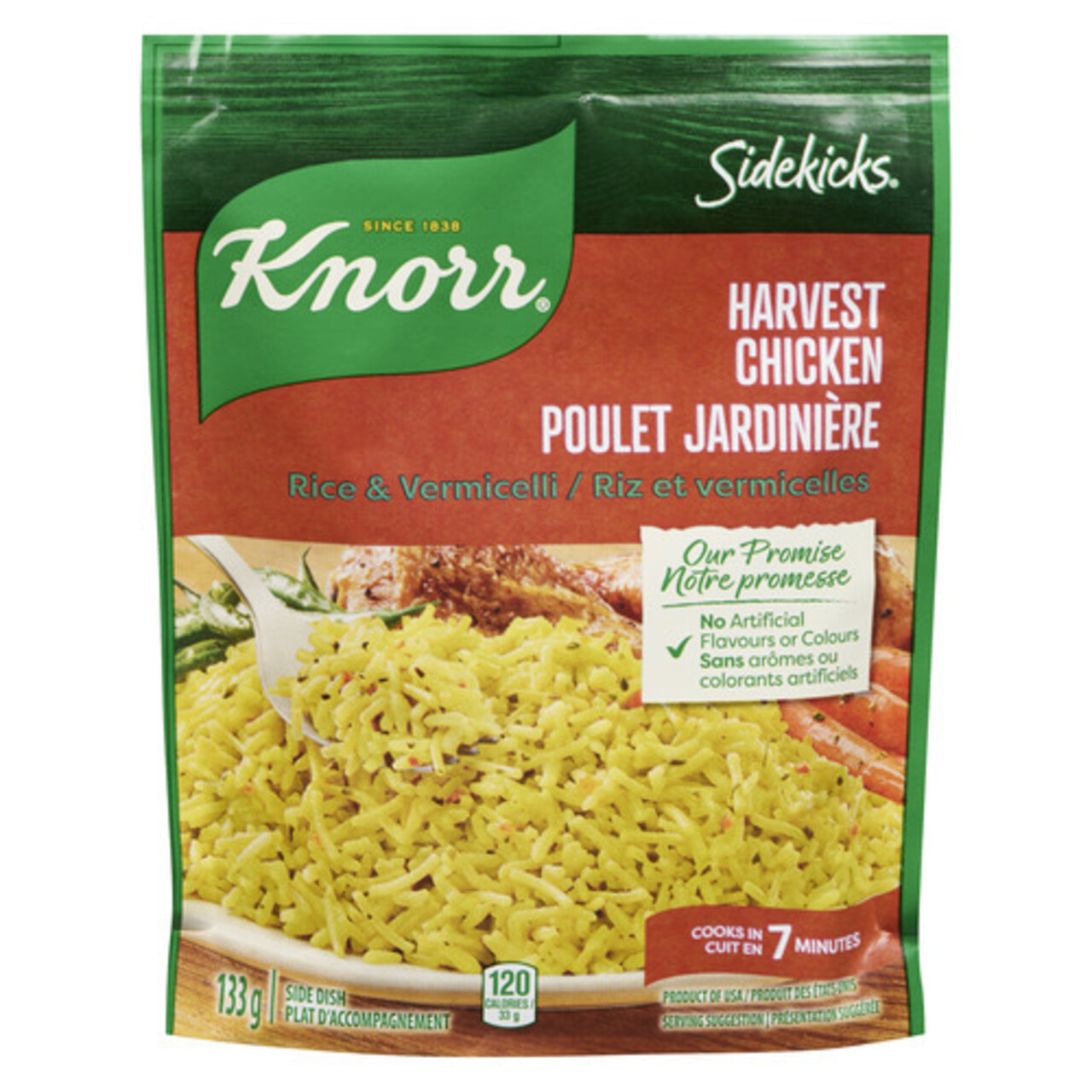 Knorr Sidekicks Rice Side Dish Harvest Chicken 133 g - Voilà Online ...