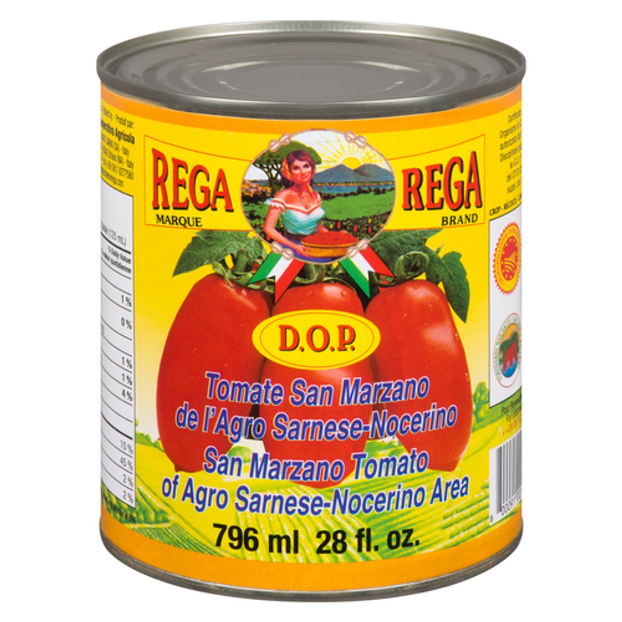 Rega San Marzano DOP Tomatoes 796 mL - Voilà Online Groceries & Offers