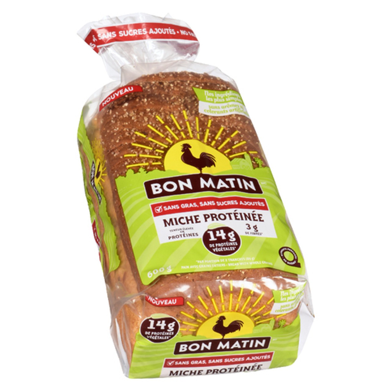 Bon Matin Bread Loaf Protein 600 g - Voilà Online Groceries & Offers