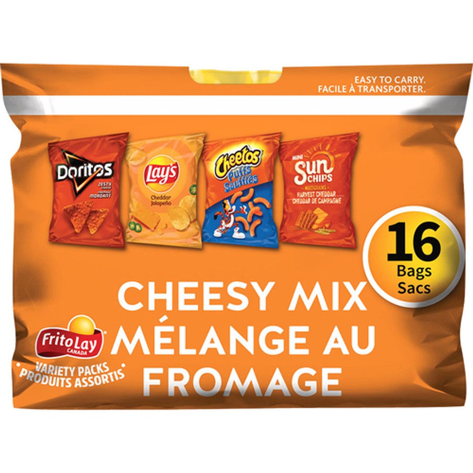 Frito Lay Multipack Cheesy Mix 16 count 448 g - Voilà Online Groceries ...