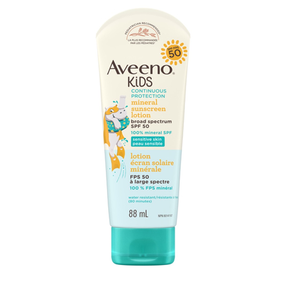 Aveeno Kids Lotion Sunscreen SPF 50 88 ml - Voilà Online Groceries & Offers