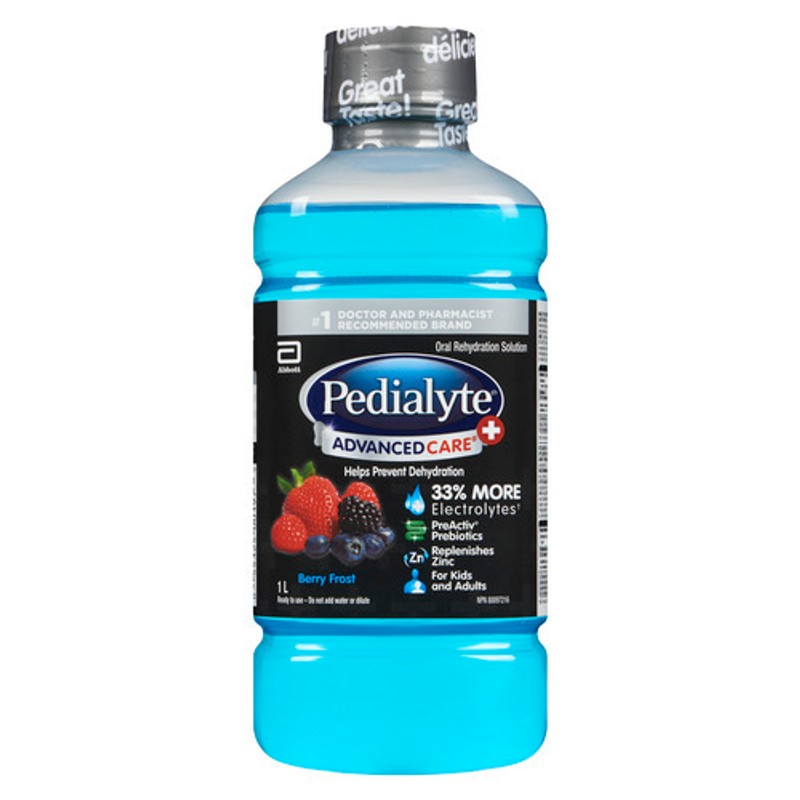 Pedialyte Advance Care Oral Rehydration Berry Frost 1 L - Voilà Online ...