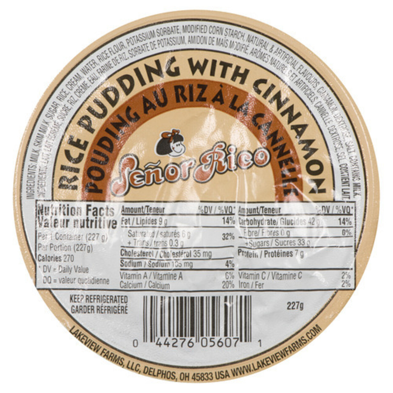 Señor Rico Rice Pudding With Cinnamon 227 g - Voilà Online Groceries ...