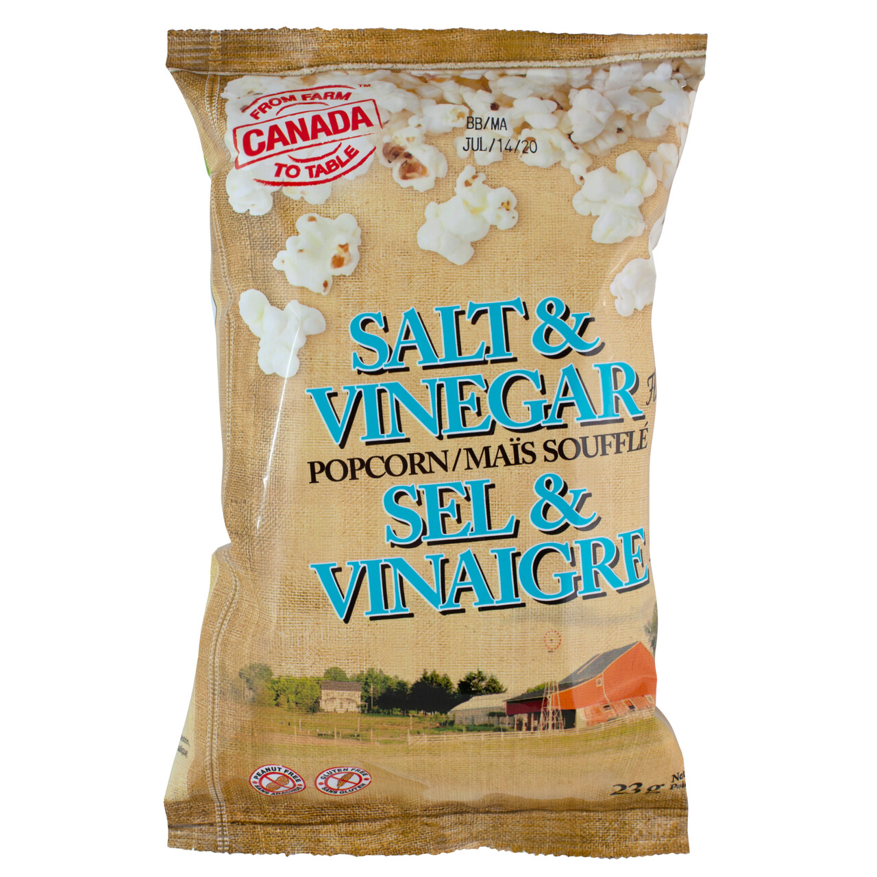 From Farm To Table Popcorn Salt & Vinegar 23 g - Voilà Online Groceries ...