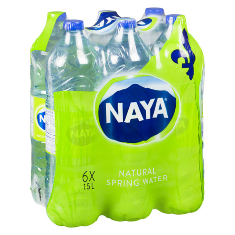 Naya Natural Spring Water 6 x 1.5 L (bottles) - Voilà Online Groceries ...