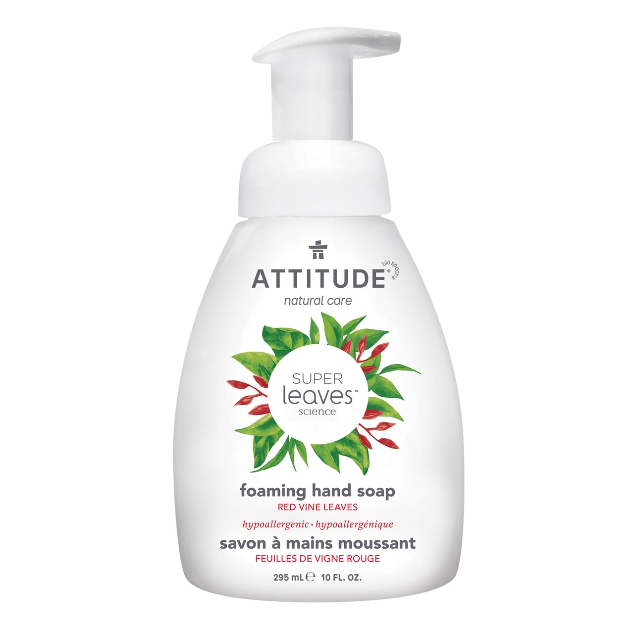 Attitude Super Leaves Foaming Hand Soap Red Vine Leaves 295 ml - Voilà ...