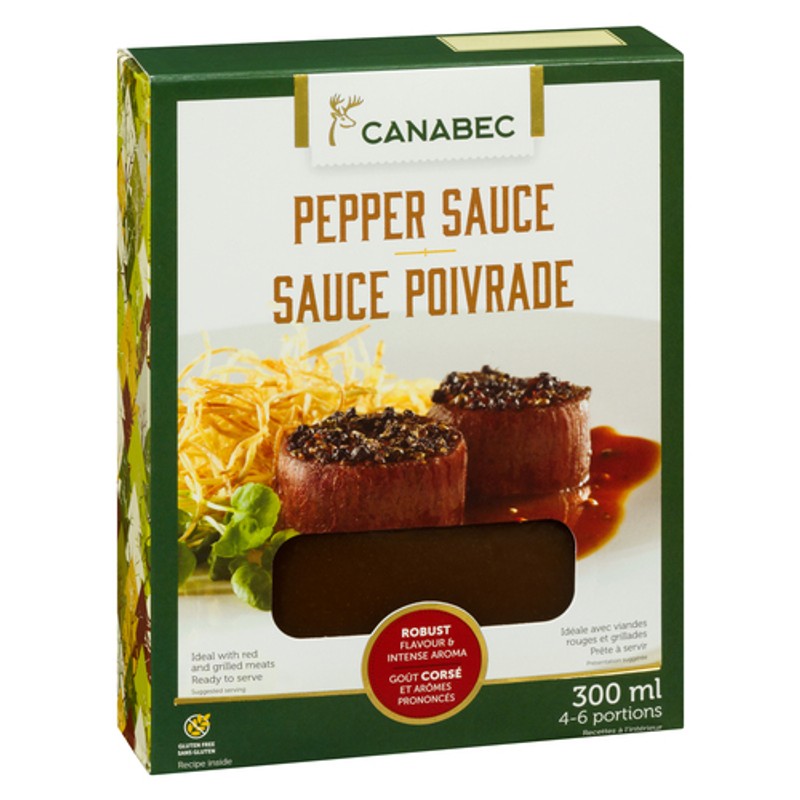 Gibiers Canabec Pepper Sauce 300 ml - Voilà Online Groceries & Offers