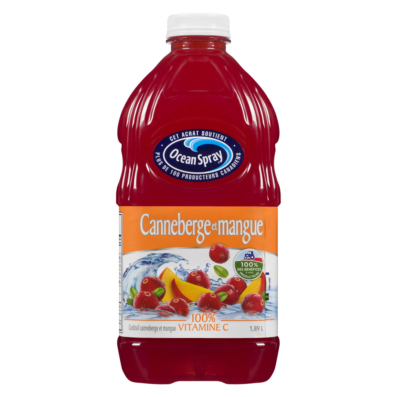 Ocean Spray Cocktail Juice Cranberry Mango 1.89 L (bottle) - Voilà ...