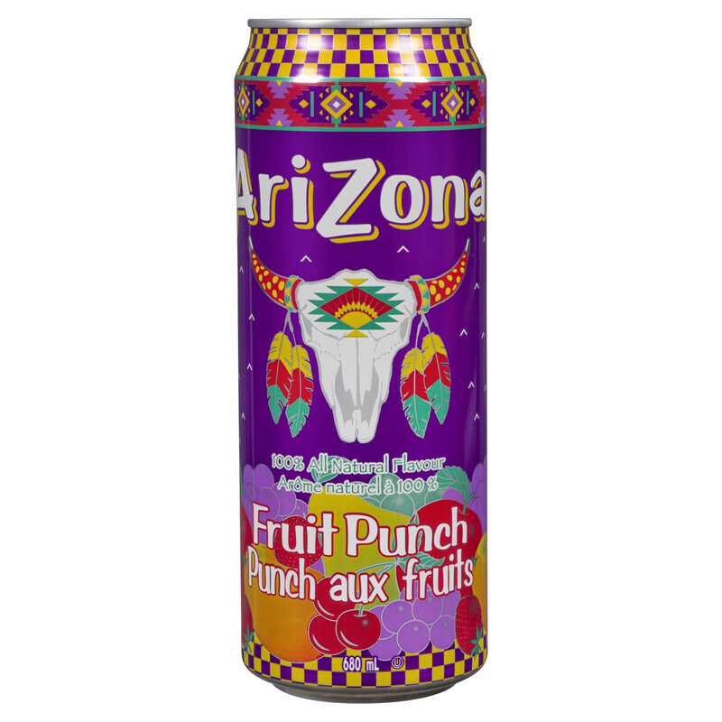 Arizona Drink Fruit Punch 680 ml (can) - Voilà Online Groceries & Offers