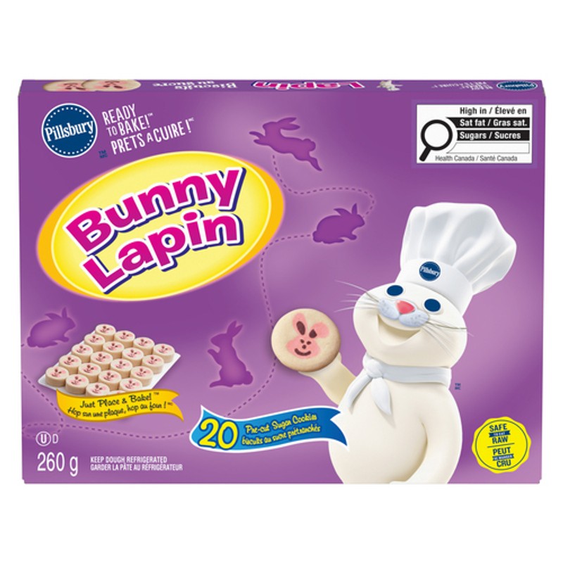 Pillsbury Ready To Bake! Sugar Cookies Bunny 260 g - Voilà Online ...