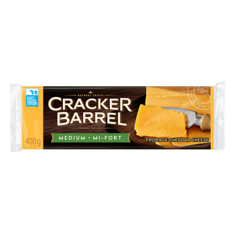 Cracker Barrel Block Cheese Medium Cheddar 400 g - Voilà Online ...