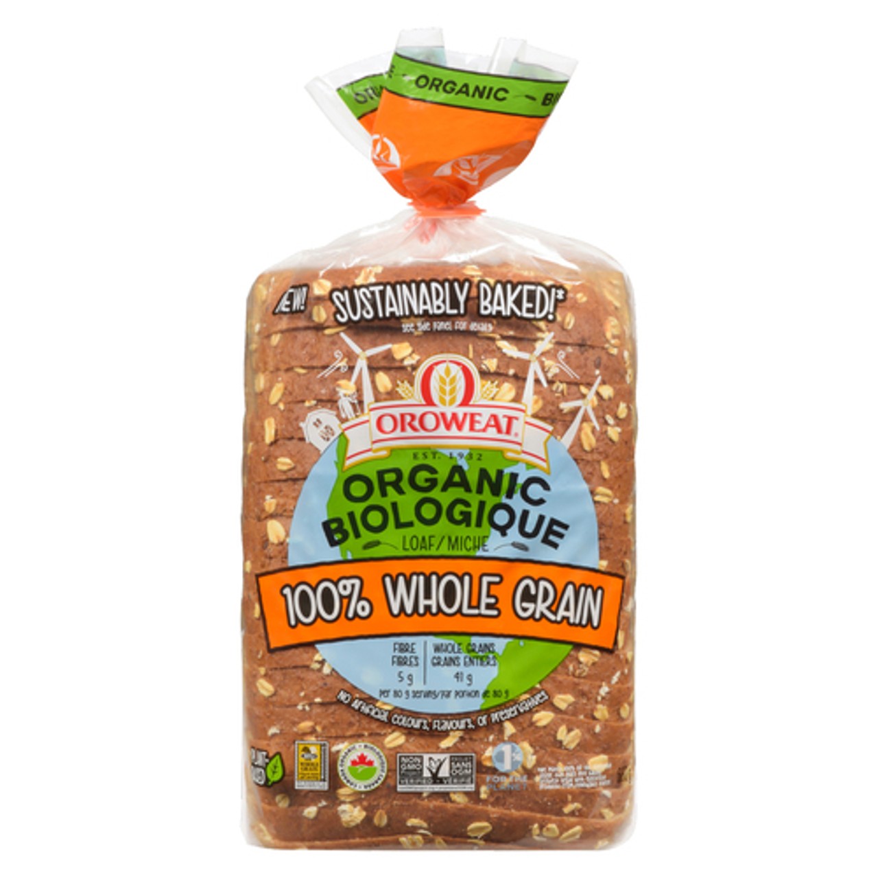 Oroweat Organic Whole Grain Bread 680 g - Voilà Online Groceries & Offers