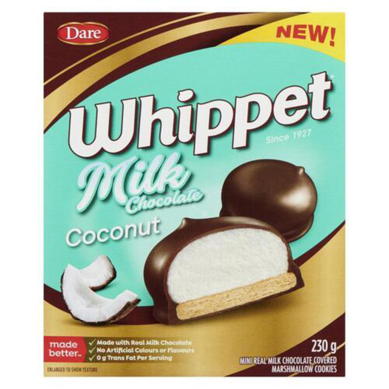 Dare Whippet Cookies Milk Chocolate Coconut 230 g - Voilà Online ...