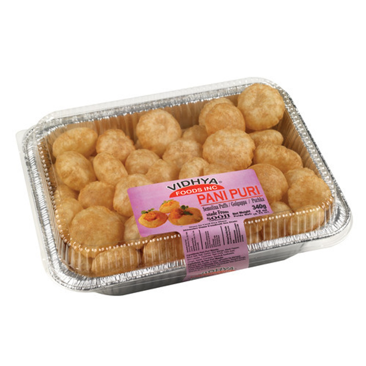 Vidhya Semolina Puffs Golgappa 340 g - Voilà Online Groceries & Offers
