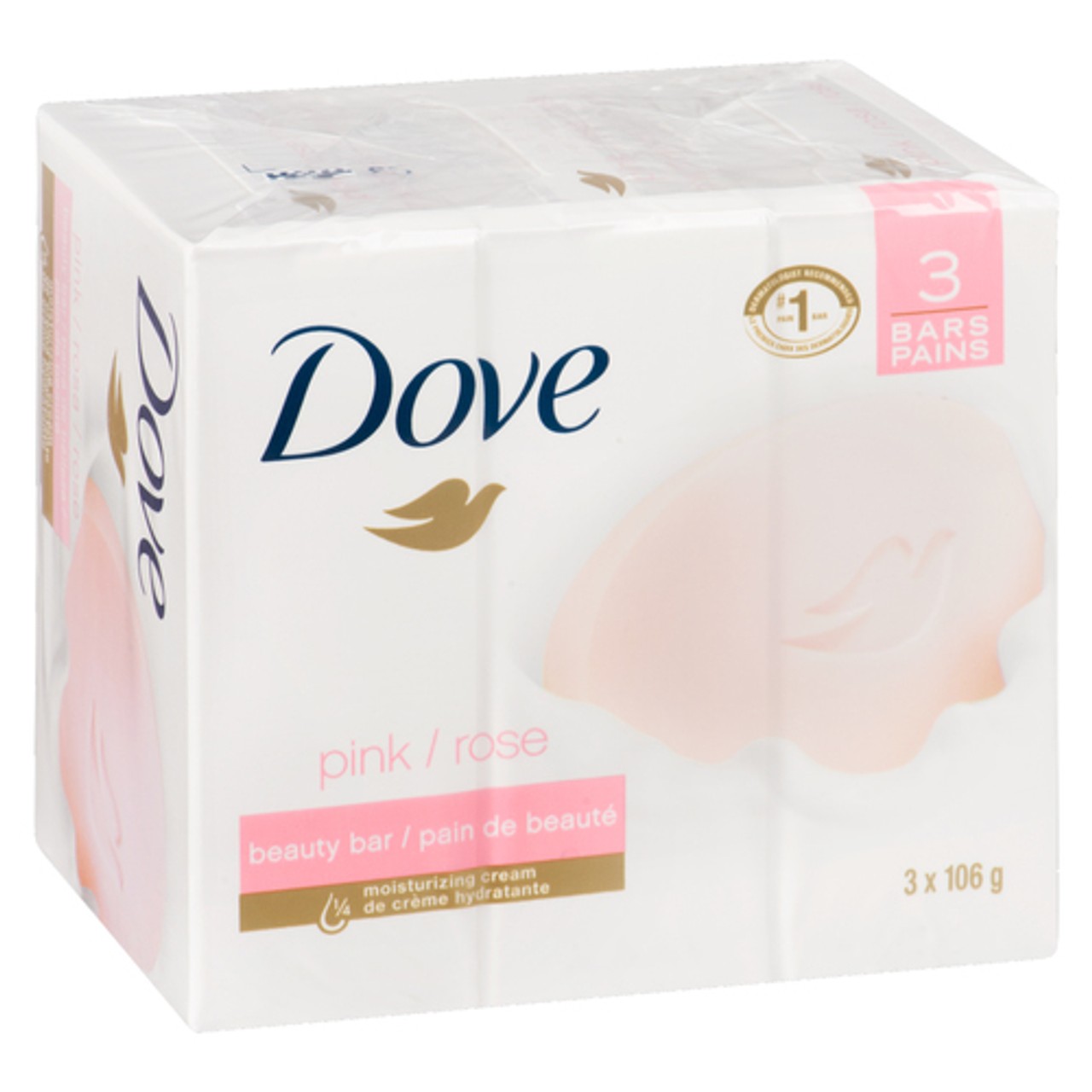 Dove Beauty Bar Gentle Skin Cleanser Pink Moisturizing For Gentle Soft ...