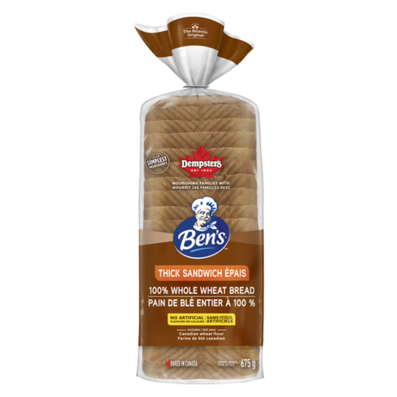 Ben's Whole Wheat Extra Soft Sandwich Bread 675 g - Voilà Online ...