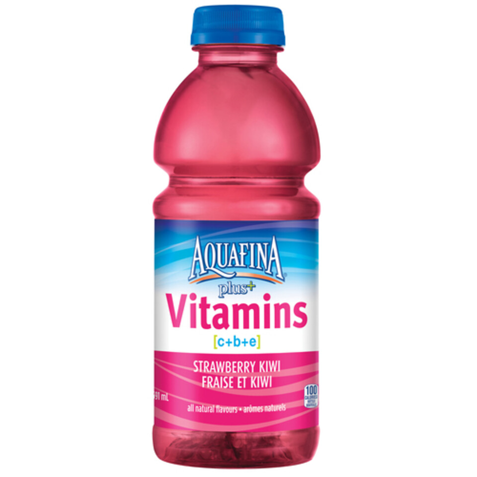 Aquafina Plus Vitamin Water Strawberry Kiwi 591 ml (bottle) - Voilà Online Groceries & Offers