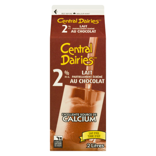 Central Dairies 2% Chocolate Milk 2 L - Voilà Online Groceries & Offers