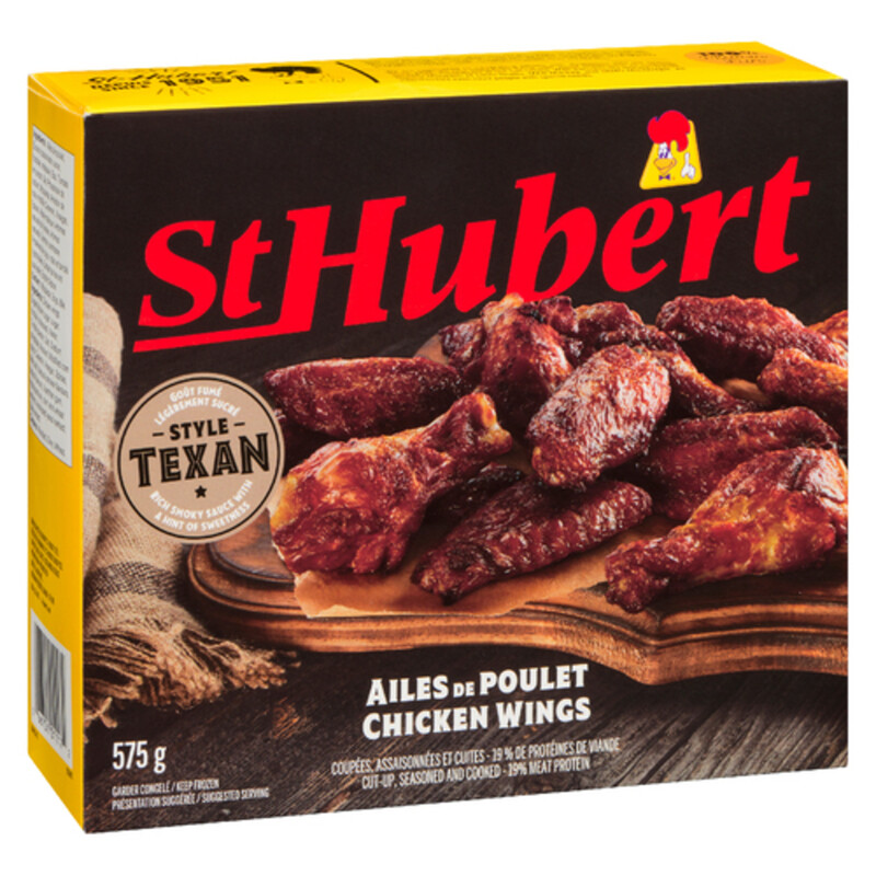 St Hubert Texan Style Chicken Wings 575 g (frozen) - Voilà Online ...
