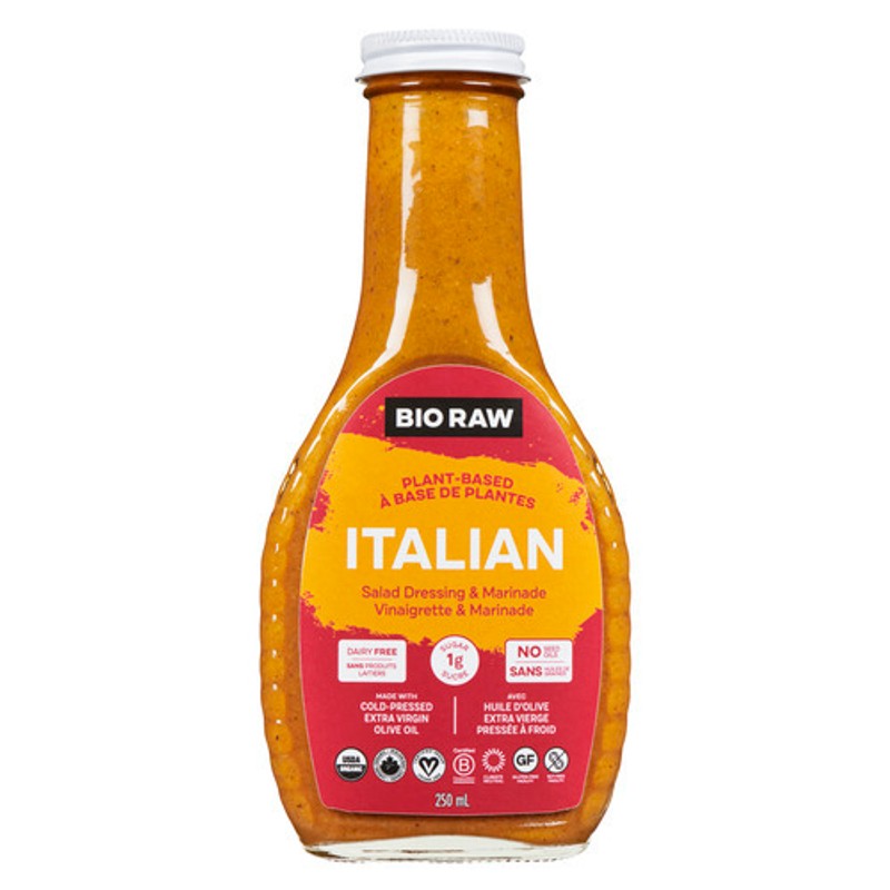 Bio Raw Plant Based Salad Dressing & Marinade Italian 250 ml - Voilà ...