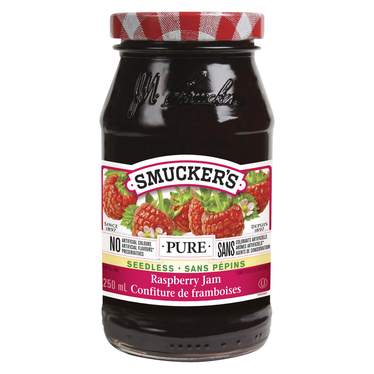 Smucker's Jam Seedless Raspberry 250 ml - Voilà Online Groceries & Offers
