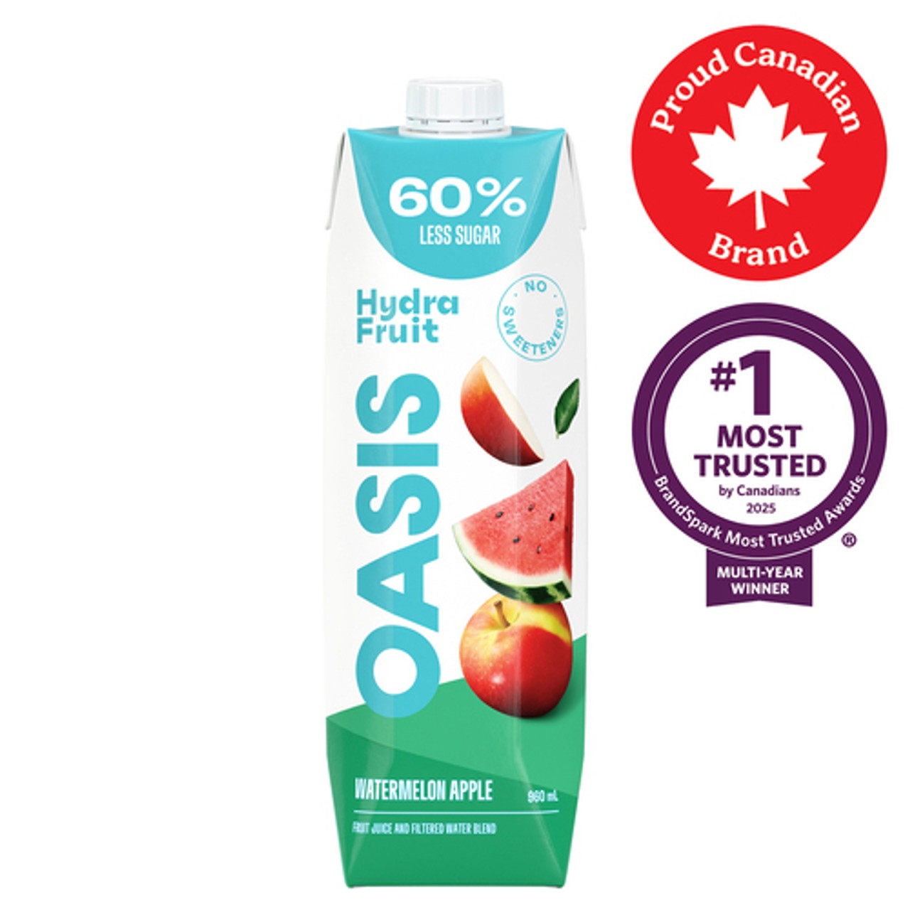Oasis Hydrafruit Juice Watermelon Apple 960 ml - Voilà Online Groceries ...