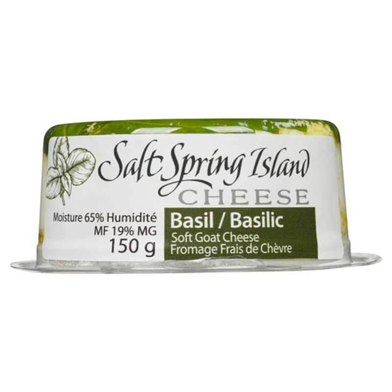 Salt Spring Island Cheese Goat Basil 150 g - Voilà Online Groceries ...