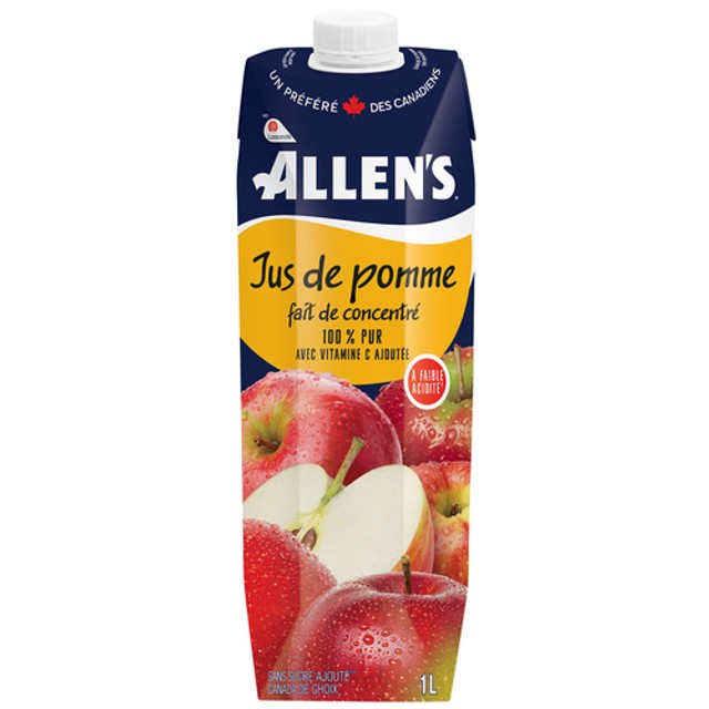 Allen's Pure Apple Juice Low Acid 1 L - Voilà Online Groceries & Offers